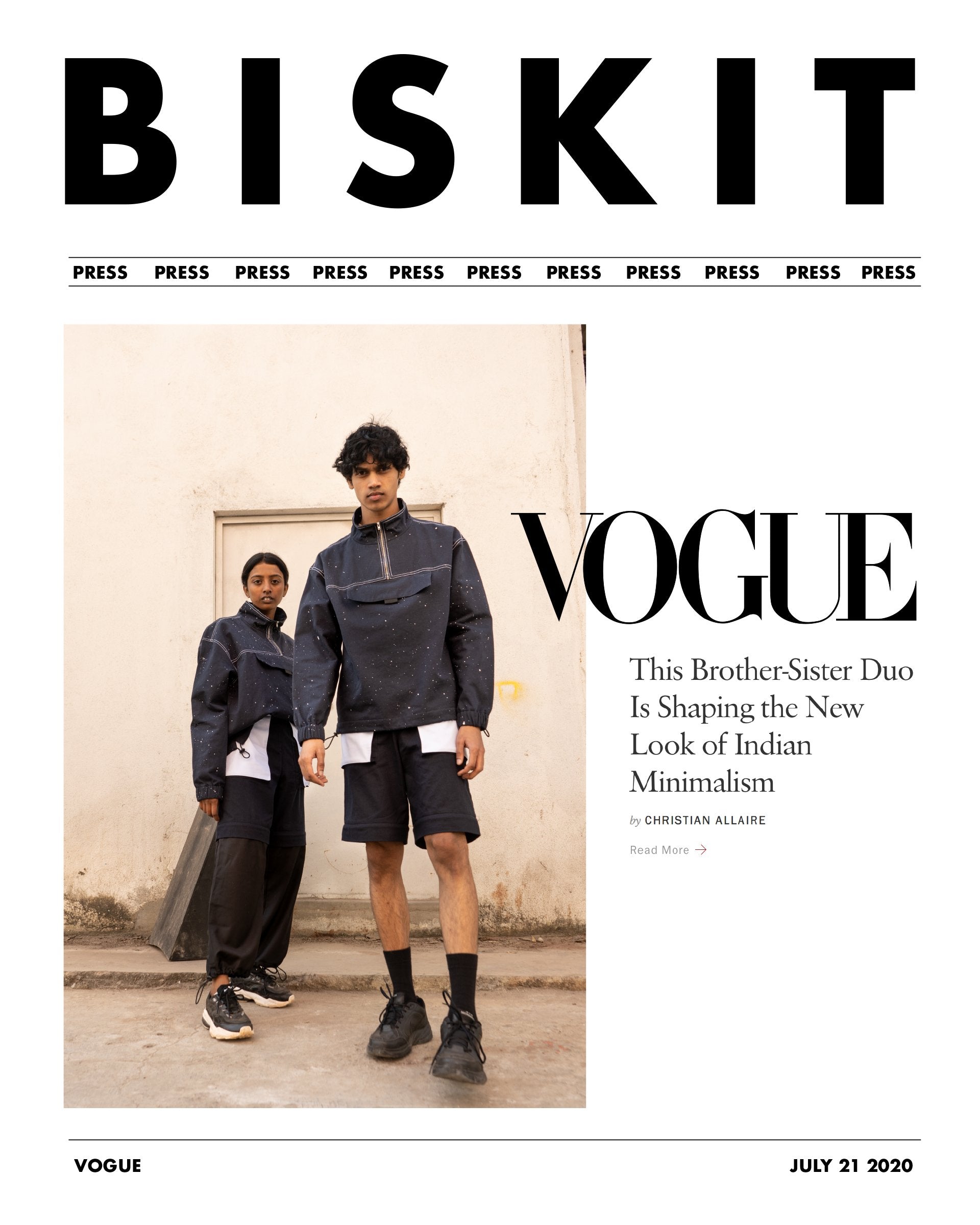 Biskit Vogue Magazine Feature – BISKIT