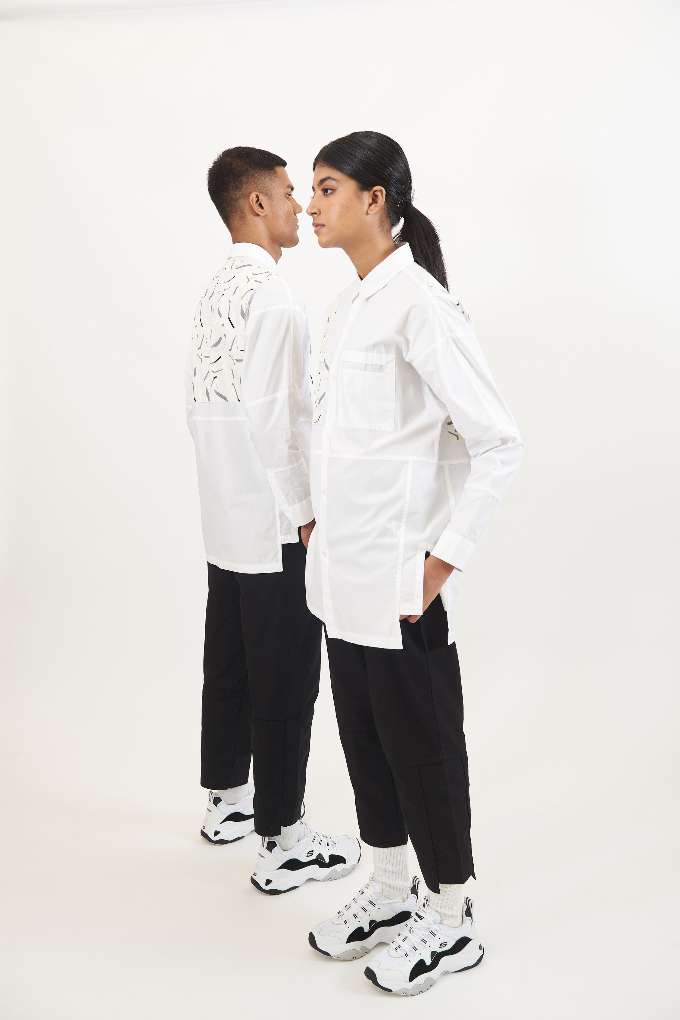 Space Debris White Shirt with Camo Pocket (Single Edition) – BISKIT